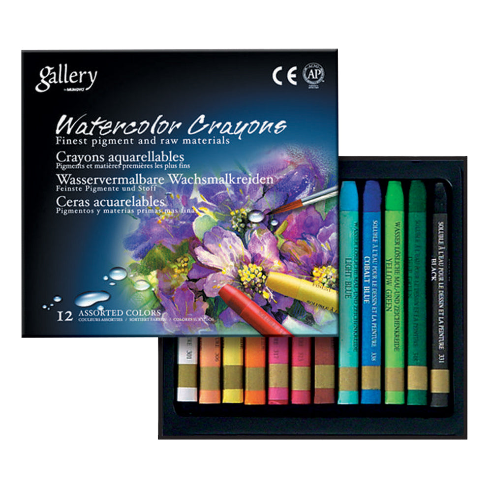 Mungyo Gallery Watercolour Crayons - Set 12 – The Artist Warehouse