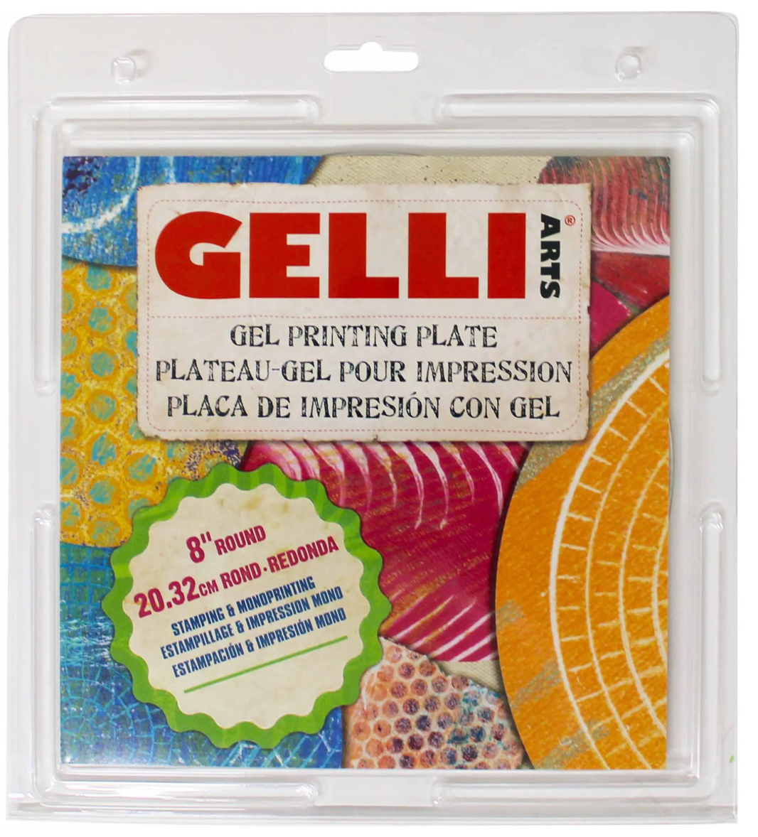 Gelli Arts Gel Printing Plate 8 inch Round (203mm) – The Artist Warehouse